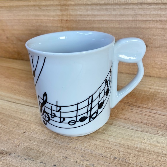Dining | Vintage Music Notes Coffee Mug 12oz | Poshmark